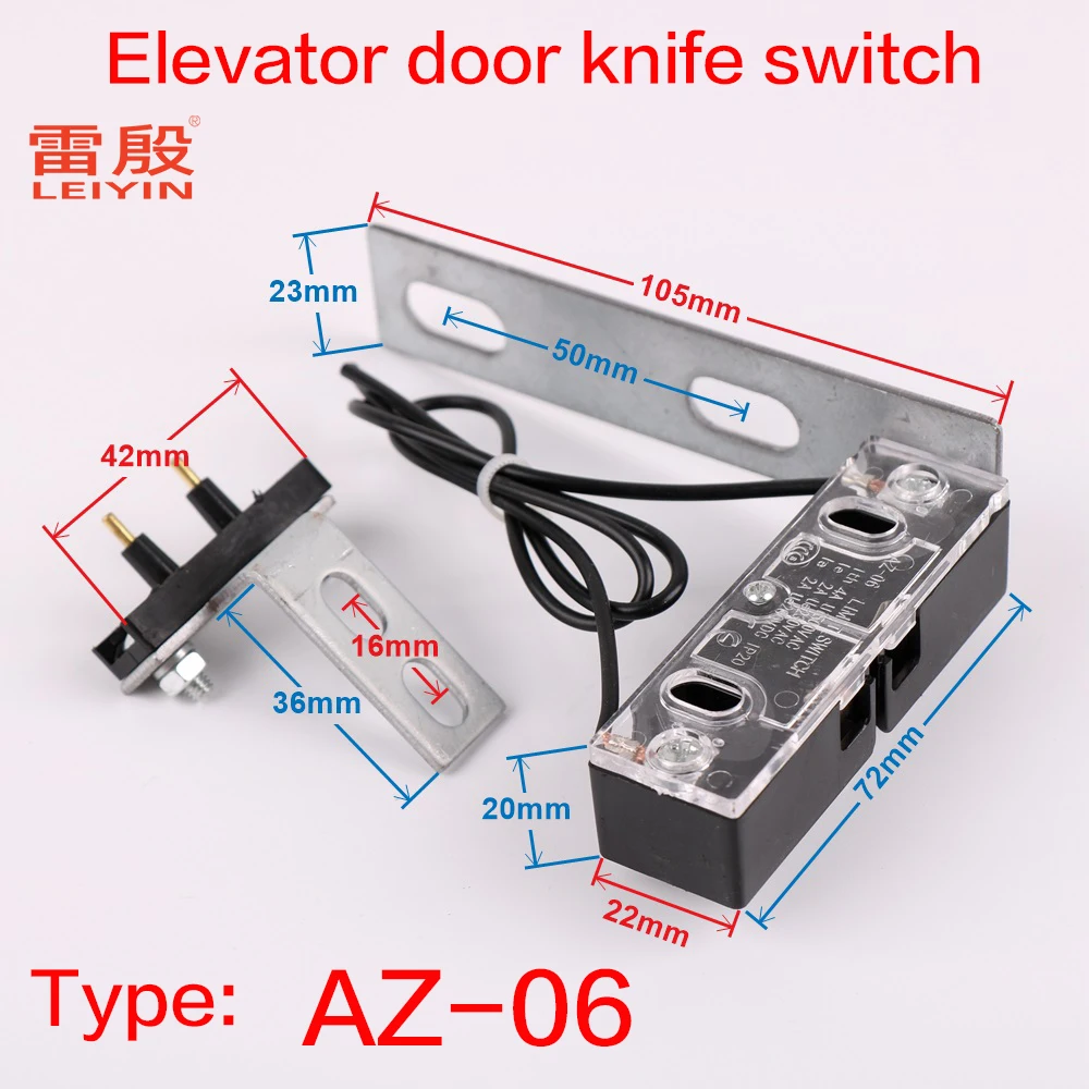Cerradura de puerta de ascensor piezas, 1 AZ-06, 161, contacto de puerta auxiliar, interruptor ...