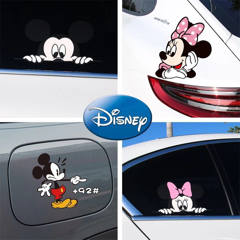 Disney-Mickey-Minnie-Mouse-Car-Sticker-Cartoon-Personality-Auto-Body ...