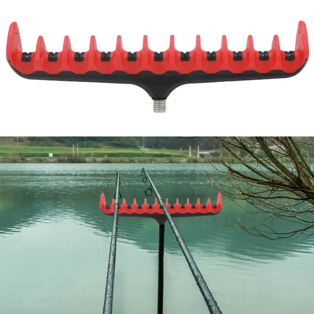 11-Holes-Fishing-Tripod-Pole-Rest-Head-Portable-Pole-Holder-Bracket ...