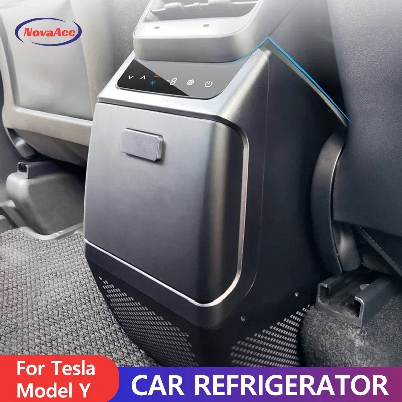 For-Tesla-Model-Y-4-6-Liters-Refrigerator-Portable-Car-Fridge-15L-Auto ...