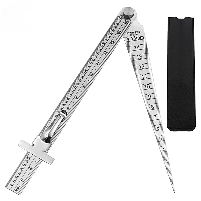 Stainless-Steel-Taper-Welding-Feeler-Gauge-Gage-Depth-Ruler-Gap-Hole ...