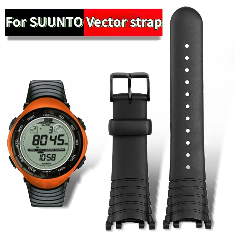 For SUUNTO VECTOR rubber watchband replace silicone Men's watch strap ...