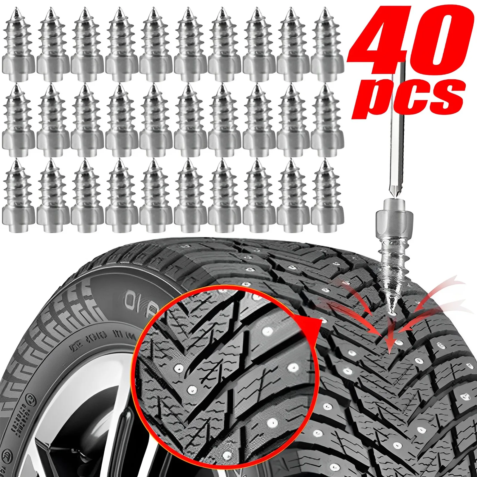 10-40pcs-Car-Tire-Studs-Winter-Anti-Slip-Screw-Truck-Off-road ...