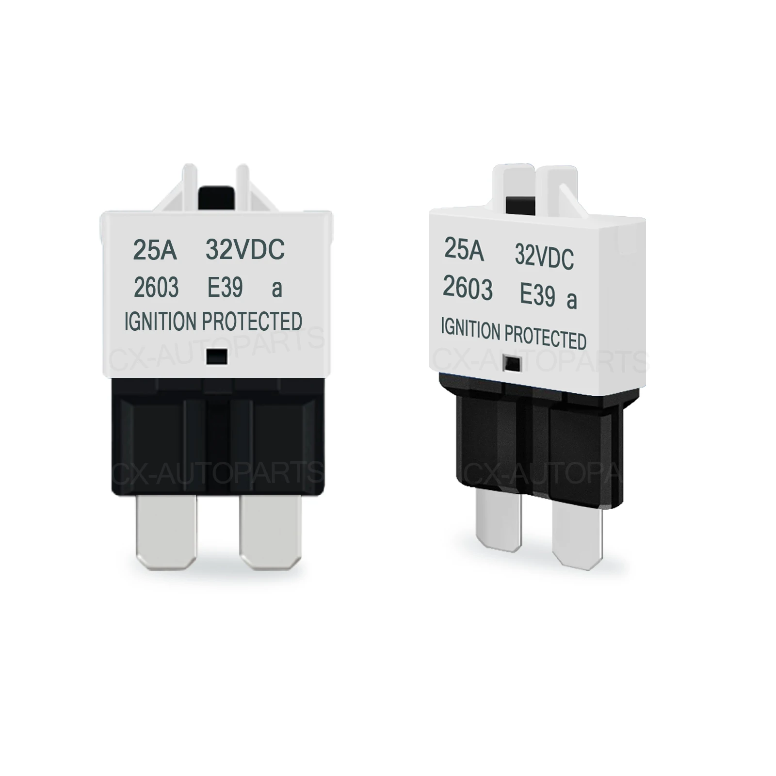 Car Boat Resettable Fuse 25A 32V DC Manual Reset Circuit Breaker ATO ...