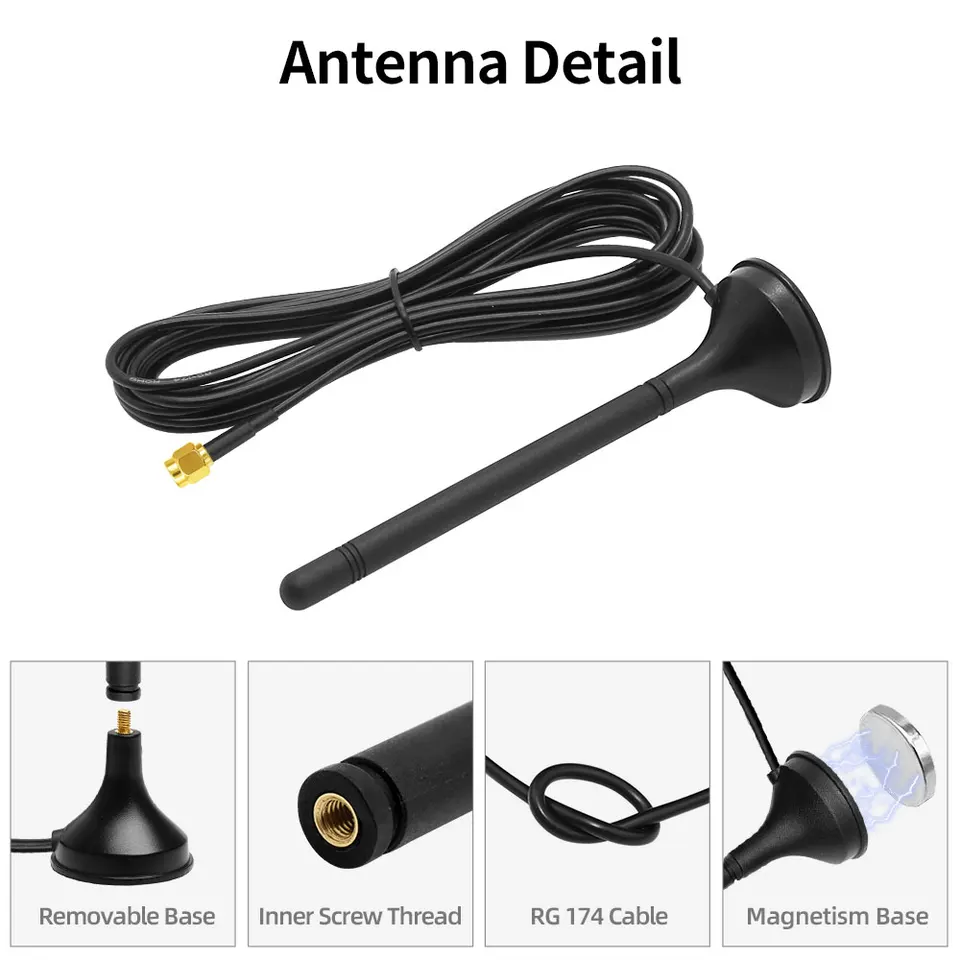 Gsm Rtu 4G/3G GSM Magnetic Mount Antenna - 700-2700MHz SMA Male Antenna ...