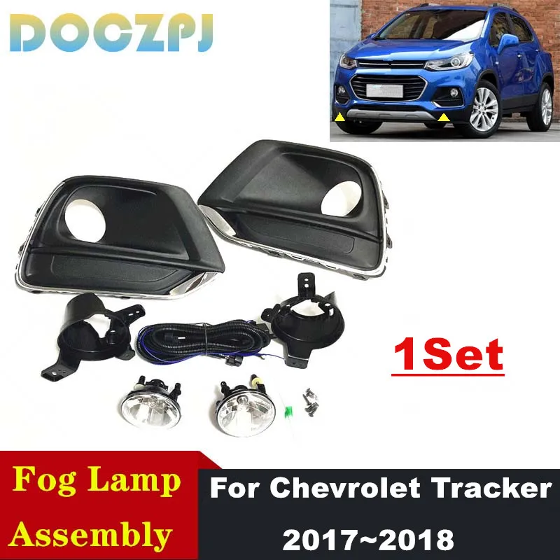 Car Front Bumper Fog Lamp Fog Light Full Set For Chevrolet Trax Tracker ...