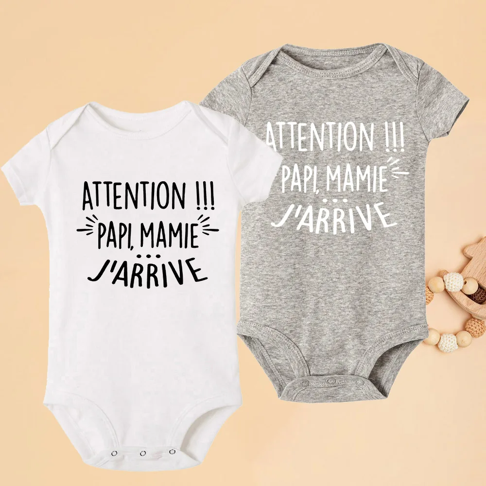 Attention-Papi-Mamie-I-m-Coming-Funny-Newborn-Baby-Bodysuits-Toddler ...