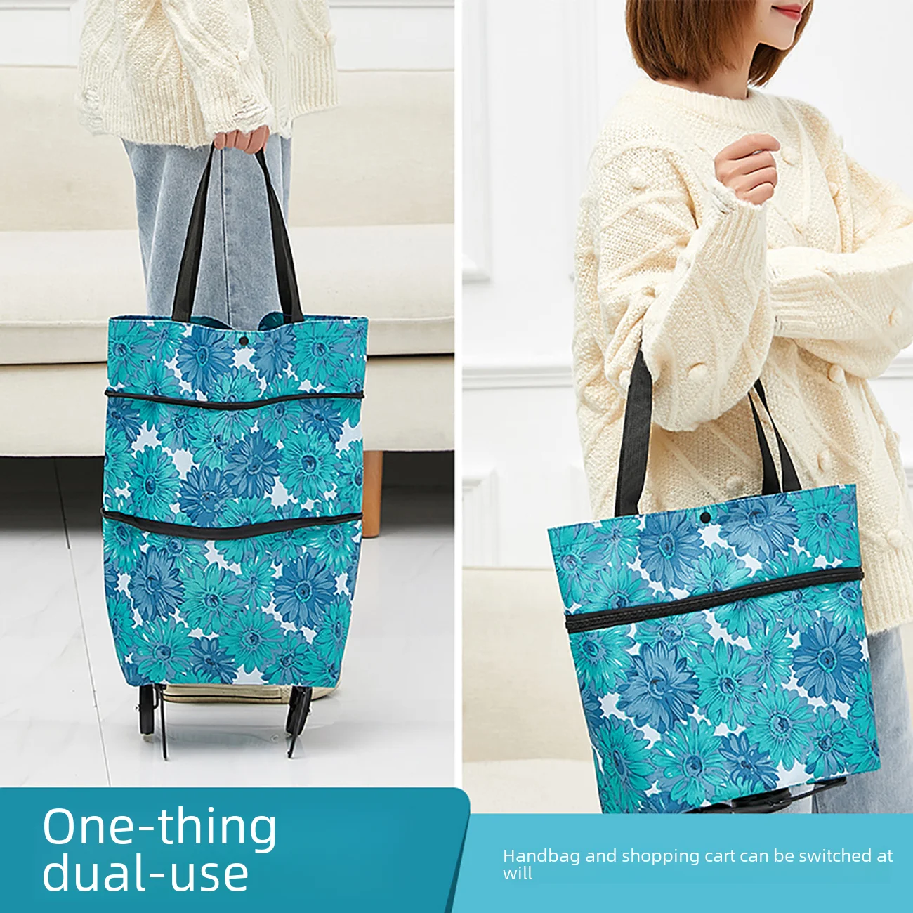 Portable-Folding-Shopping-Cart-Supermarket-Trolley-Wheeled-Shopping-Bag ...