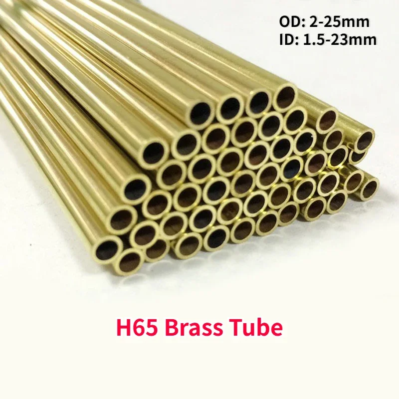 1Pcs-Length-100-200-500mm-H65-Copper-Tube-Brass-Tube-Capillary-Tube-OD ...