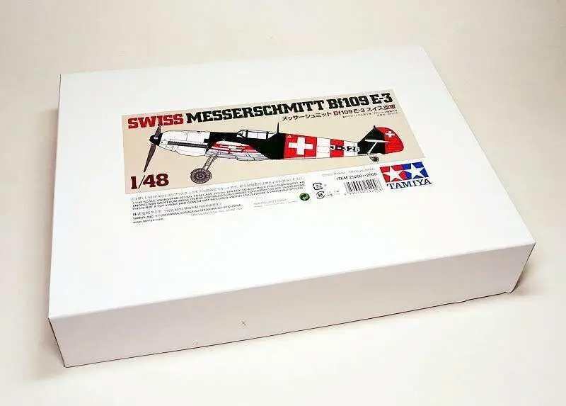 Tamiya-25200-1-48-modelo-de-aeronave-swiss-messerschmitt-bf109-E-3-avi ...