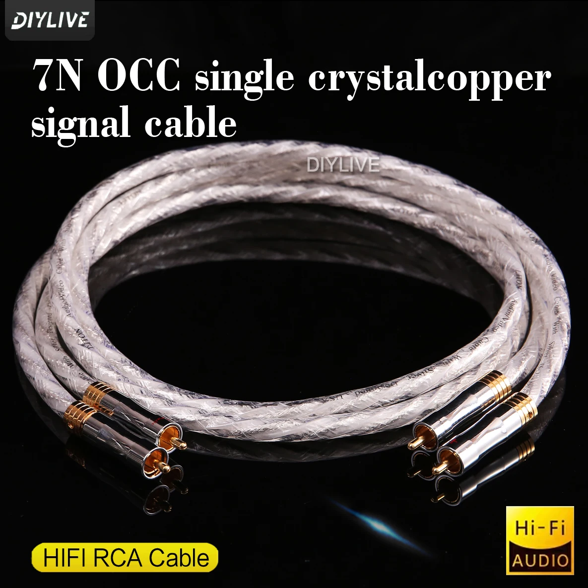 Single-crystal-copper-silver-plated-signal-cable-HiF-Double-core-double ...
