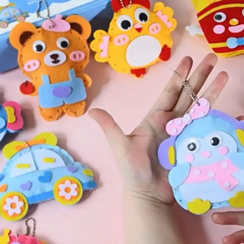 Cartoon-Animal-Pendant-Material-Kit-Educational-Handcraft-Sewing-Craft ...