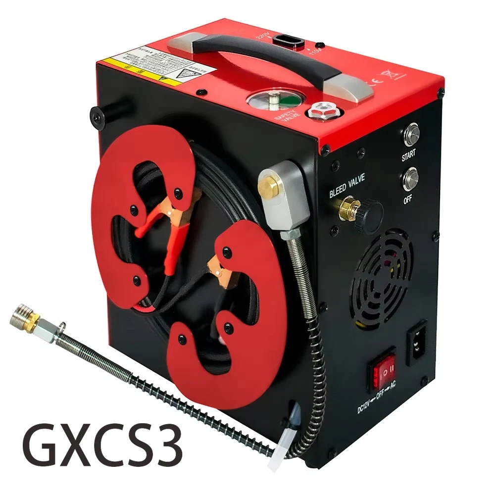 GX-CS3 300Bar 4500Psi PCP 공기 압축기 고압 휴대용 압축기 오일-물 무료 스쿠버 다이빙 탱크 PCP 소총 ...