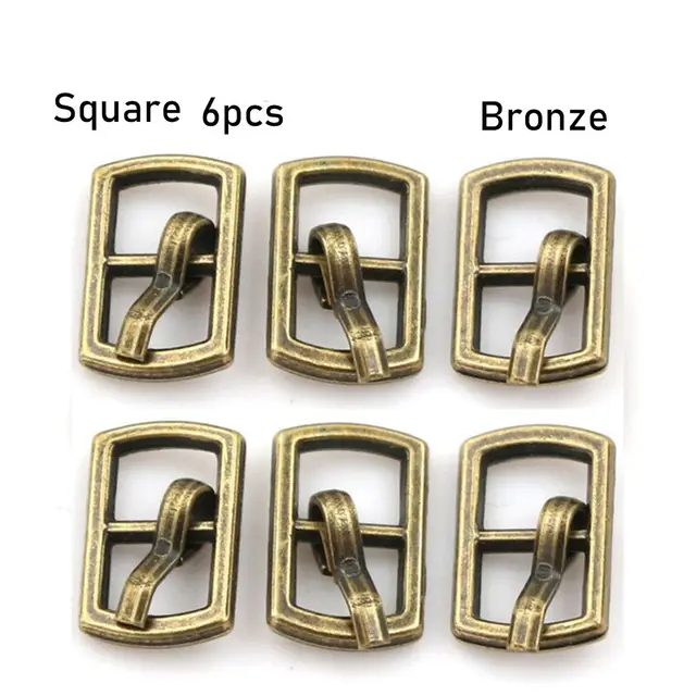 6Pcs Mini Belt Buckle For Dolls Leather Waistband Buckles Hand Bag ...