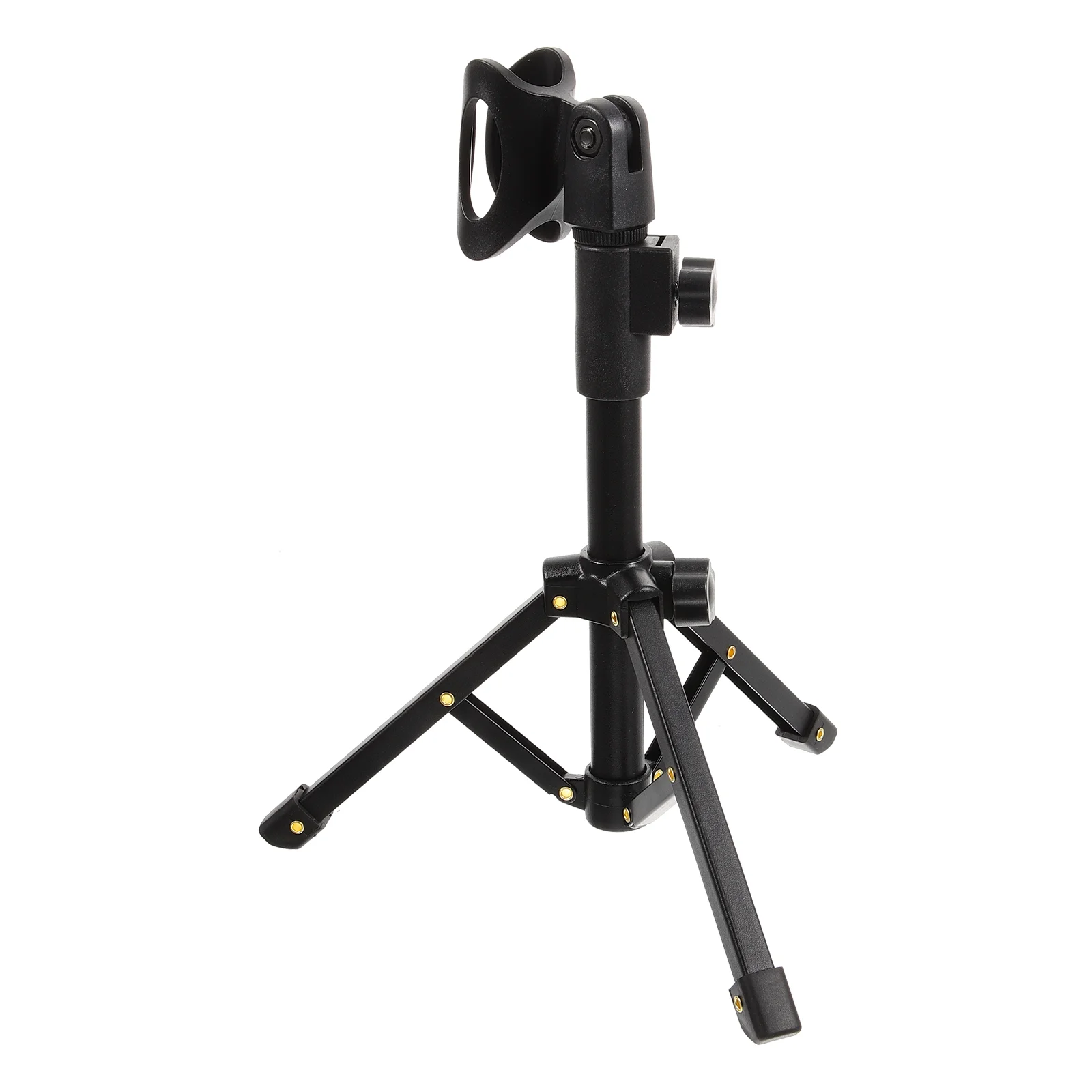 Mic-Stand-Portable-Foldable-Tripod-Mic-Clip-Holder-Desktop-Microphone ...