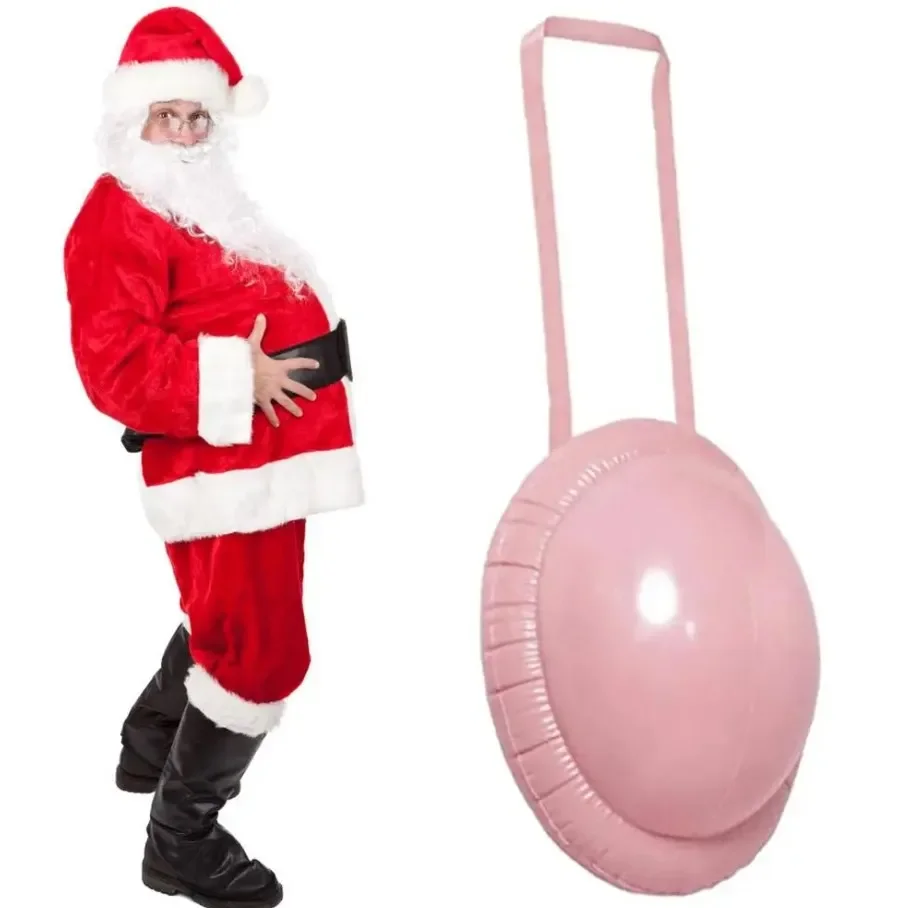 Inflatable-Belly-Santa-Claus-Belly-Empty-Fake-Padded-Pregnancy-Belly ...