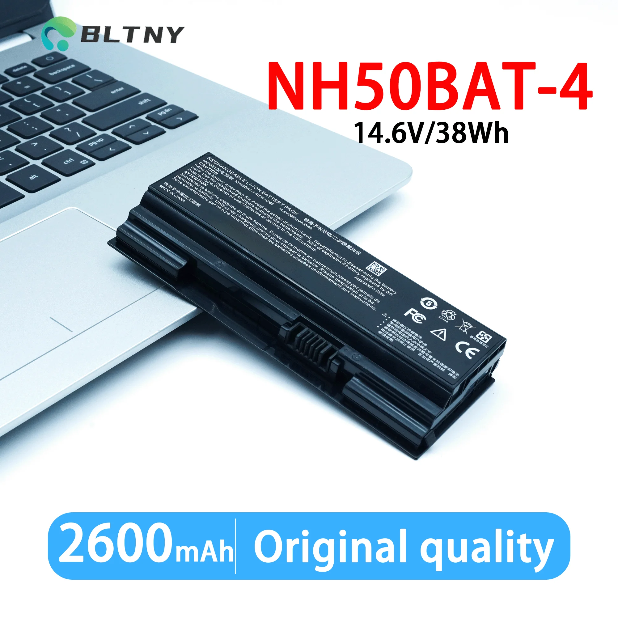 Nh50bat 4 38WH Laptop Battery for HASEE Thunderobot 911ME Clevo NH50RA ...