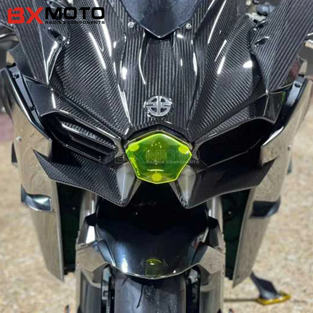 Clear Acrylic Headlight Protector Guard Light Lense Cover Motorcycle ...