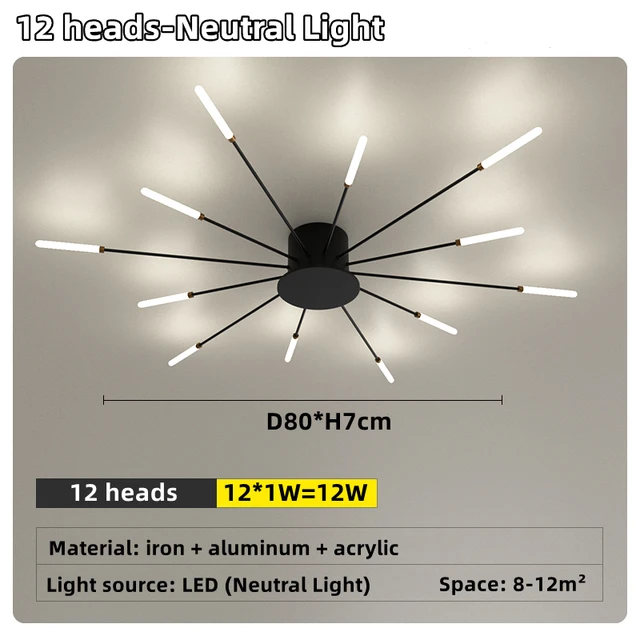 Firework Shaped LED Ceiling Light Chandeliers - Lighting4Home