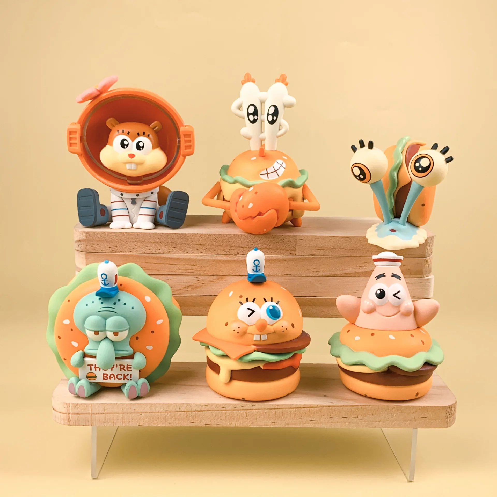 6pcs-set-Spongebob-Patrick-Gary-Sandy-Delicious-Crab-Burger-Figure ...