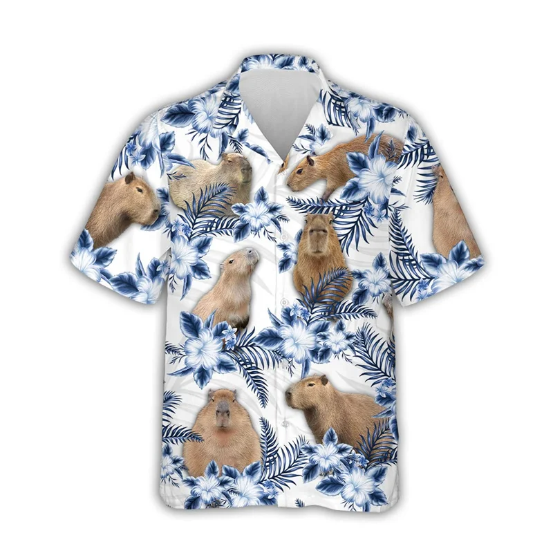 Camisetas con gráficos de capibara kawaii para hombre, ropa con ...