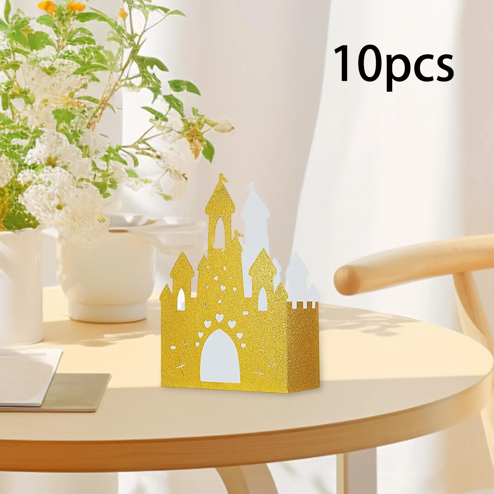 Caja-de-decoraci-n-de-dulces-port-til-caja-de-Chocolate-Castillo-dorado ...