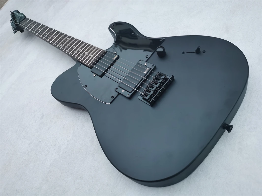 Free-delivery-Electric-Guitar-Matte-Black-as-Jim-Root-signature-locking ...