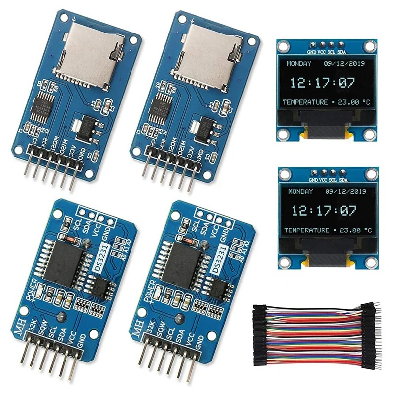 Retail-Real-Time-Clock-Kit-DS3231-AT24C32-IIC-RTC-Clock-Module-Mini-SD ...