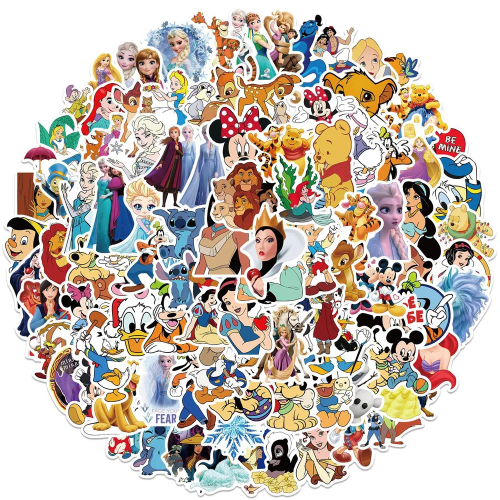10/30/50/100pcs Disney Cute Mix Cartoon Anime Stickers Decal For Kids ...