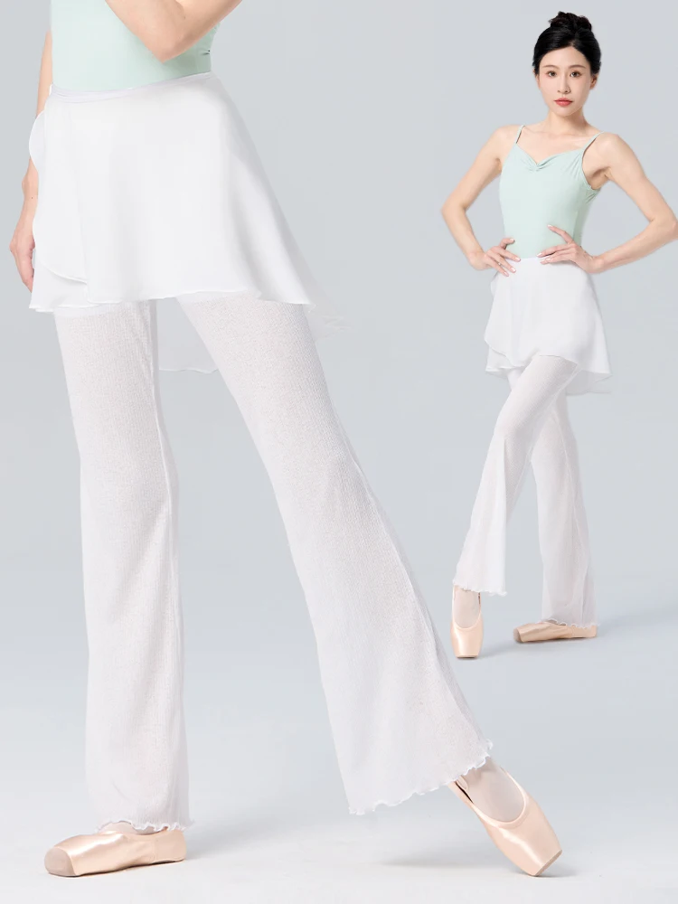 Women's Ballet Pants Flared Leggings - Adult Slimming Dance Training ...