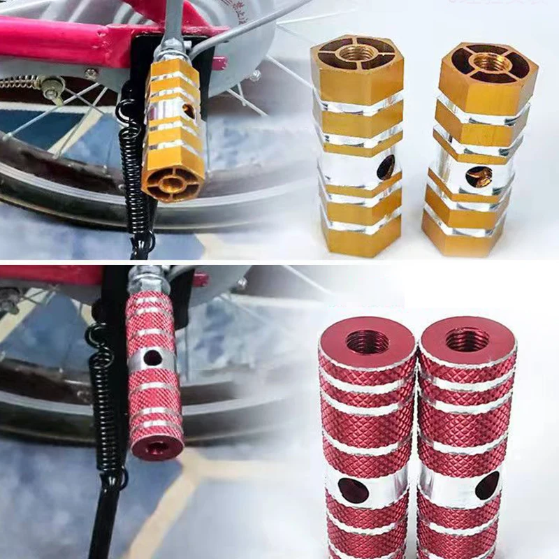 2Pcs-Aluminium-Alloy-Bicycle-Pedal-MTB-Mountain-Bike-Foot-Post-Bearing ...