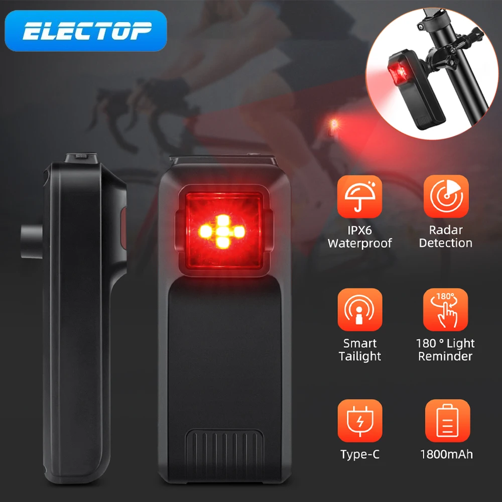 ELECTOP-Bike-Radar-Tail-Light-Waterproof-Bicycle-Rearview-Sensor-Secure ...