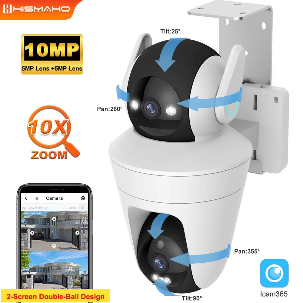 10MP-5K-IP-Camera-WiFi-Dual-Lens-Outdoor-Security-Protection-Dual ...