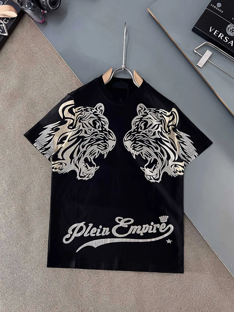 Tiger-Rhinestones-Diamond-Men-s-Fashion-Clothing-Quality-100-Cotton ...