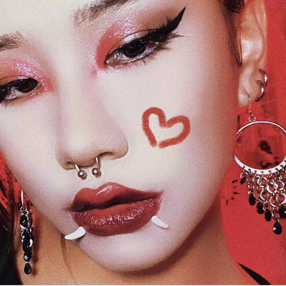 Disturbed Labret Piercing