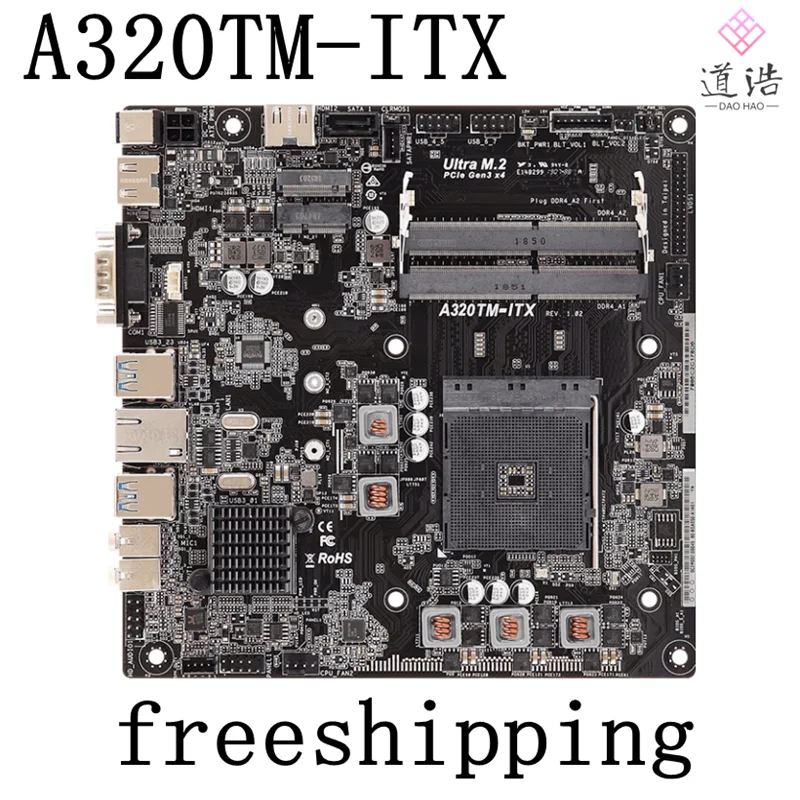 For Asrock A320TM-ITX Motherboard 32GB Socket AM4 DDR4 1*M.2 1*SATA III ...