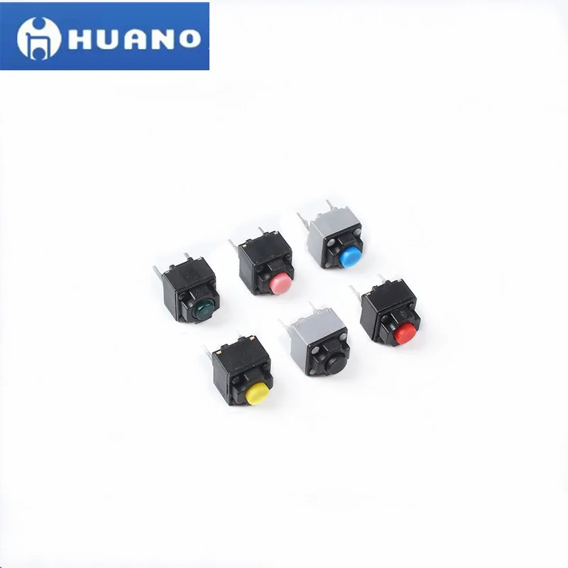 10Pcs/lot HUANO Mute Button 6*6*7.3mm quare silent mouse micro switch ...