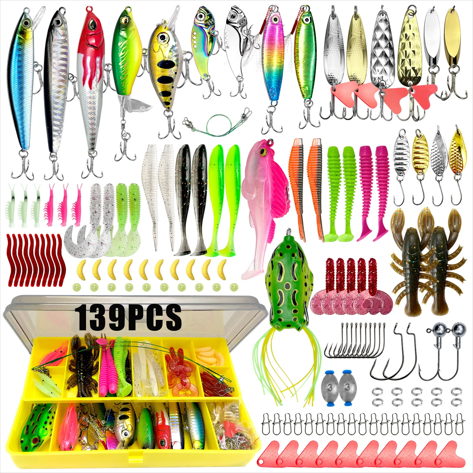 258-Piece Fishing Lures Set – Living Outdoor Shop