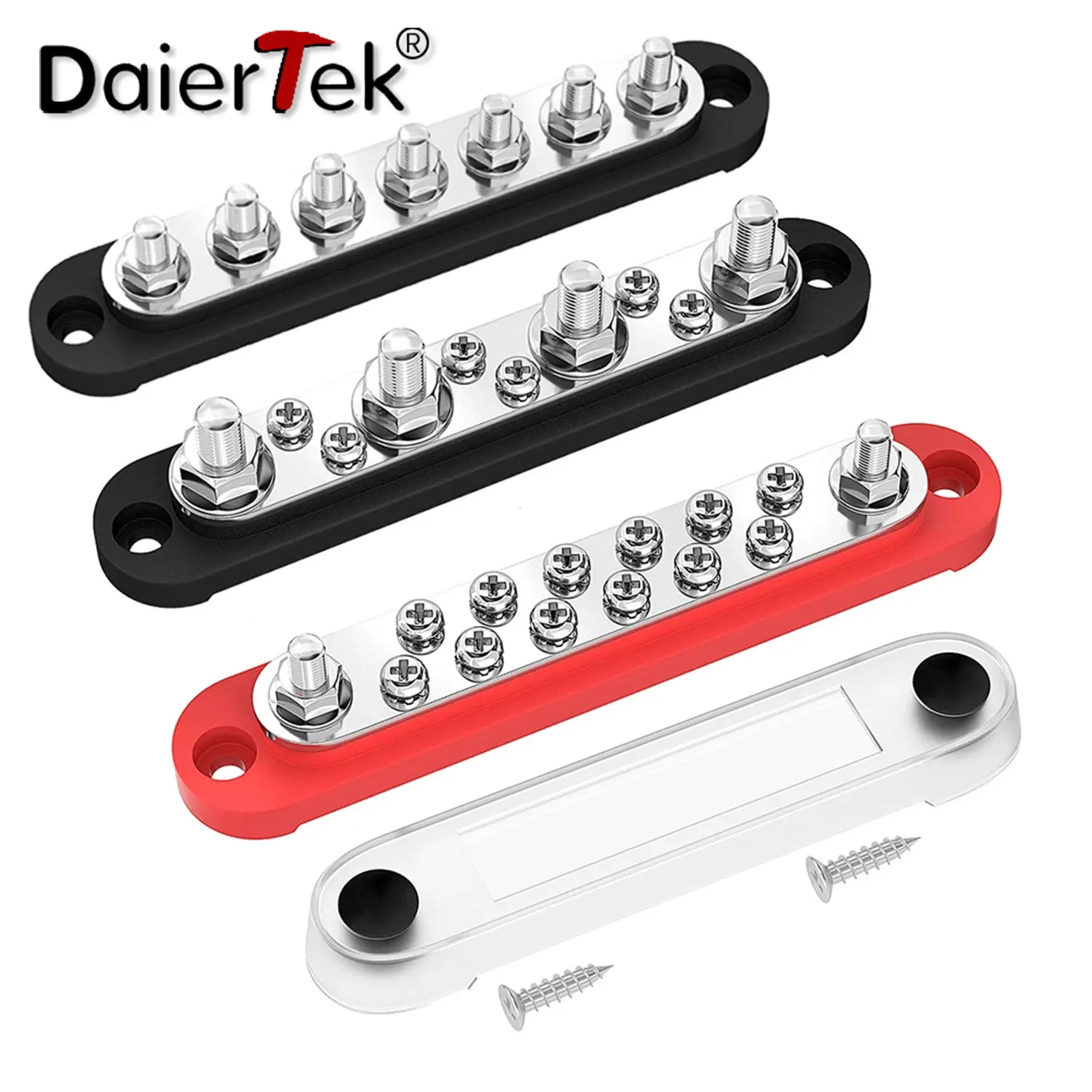 DaierTek-Car-Terminal-Block-Negative-Bus-Bar-12V-150A-Terminal-Block ...
