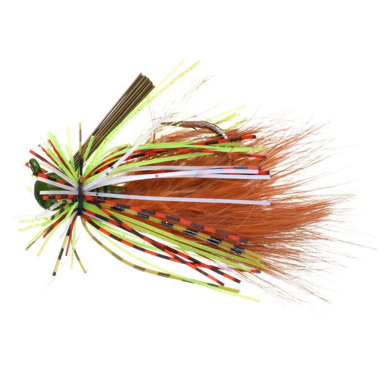 8-3g-weedless-football-Jig-head-fishing-hooks-with-feather-guard-sharp ...