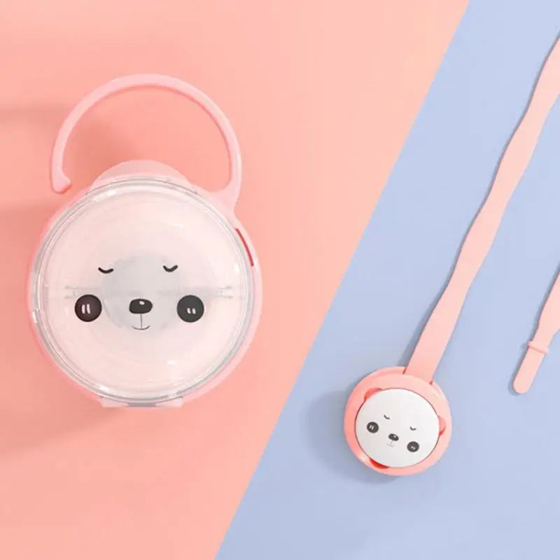 New-Panda-Baby-Pacifier-Clips-Dummy-Chains-Container-Box-Nipple-Storage ...