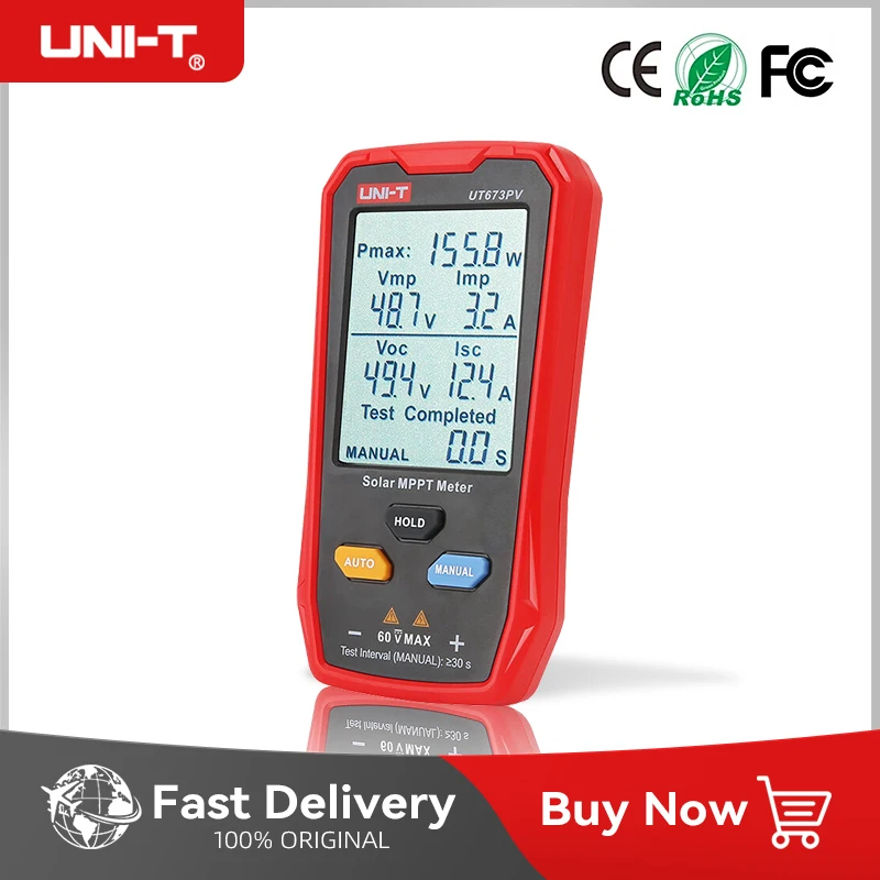 UNI-T-UT673PV-Solar-MPPT-Meter-5-800W-PV-Module-Maximum-Power-Tester ...