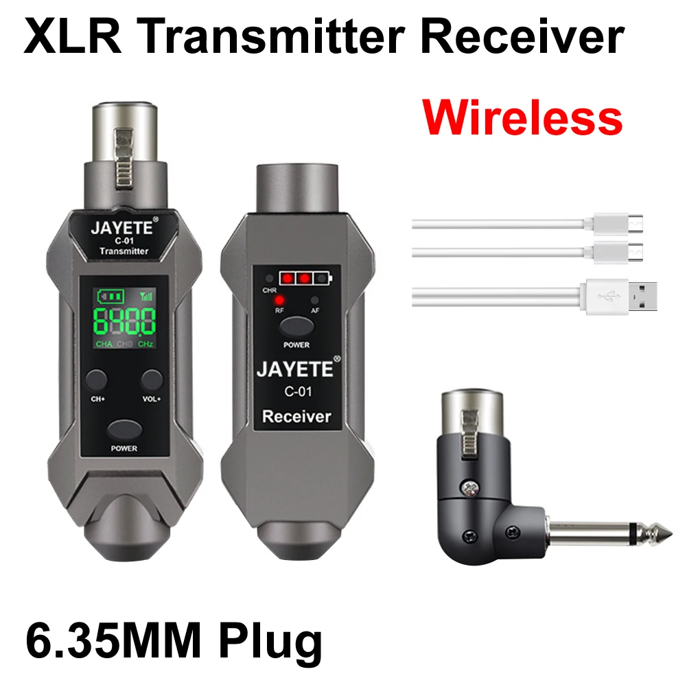 XLR-Wireless-MicroPhone-Mic-Transmitter-and-Receiver-XLR-Handheld-Mic ...