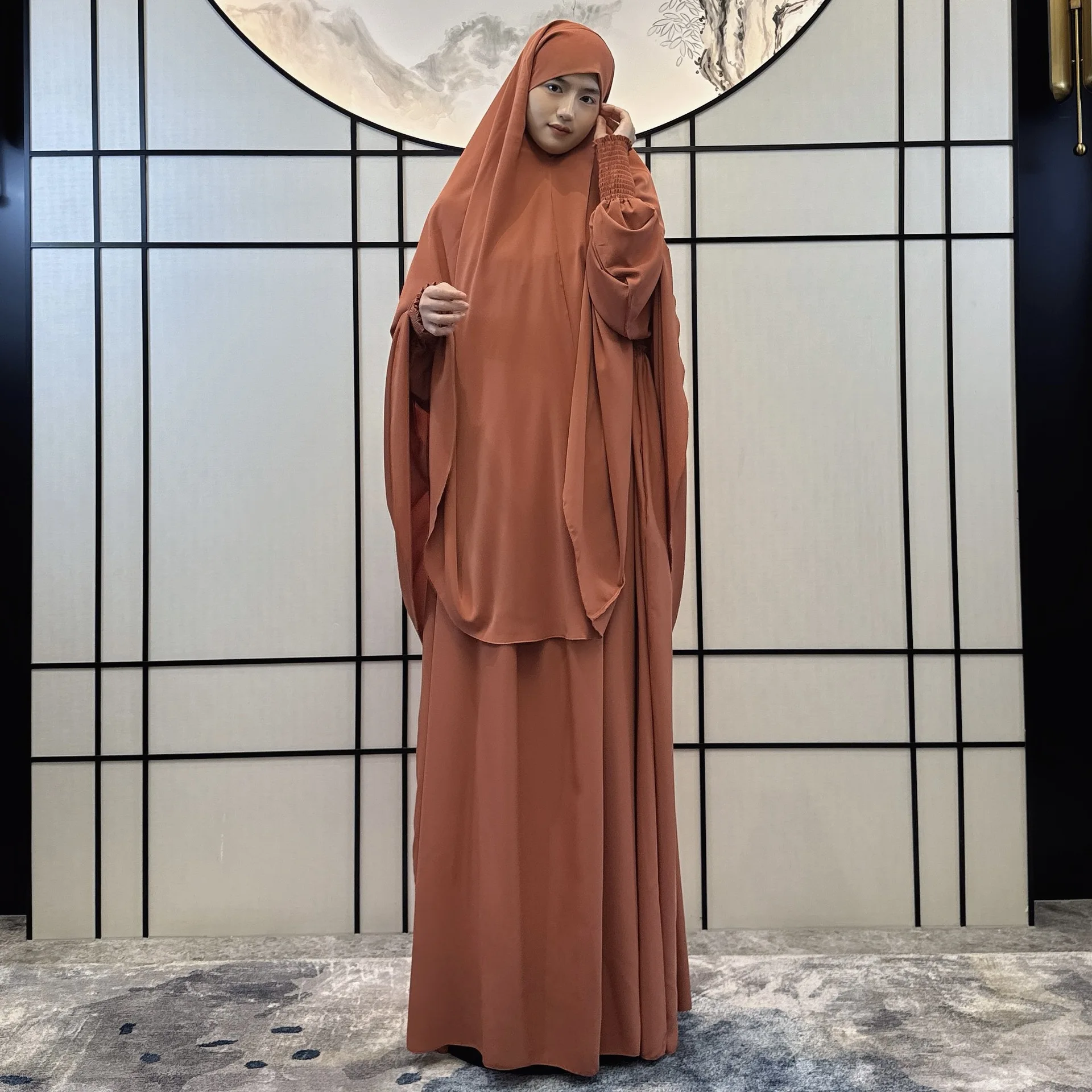 Jilbab-Muslim-Women-Prayer-Abaya-with-Khimar-Dubai-Turkish-Islamic ...