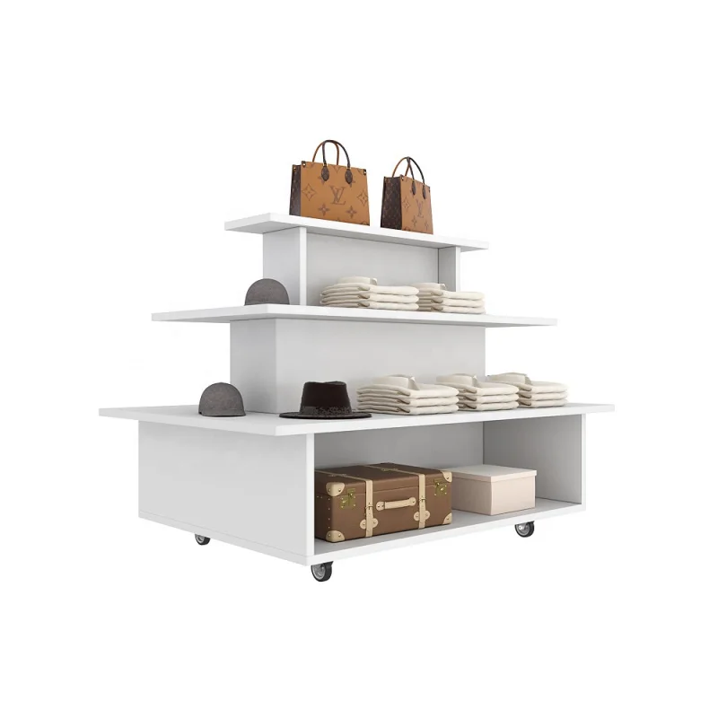 custom-store-fixtures-factory-premium-white-wood-3-tier-top-stand ...