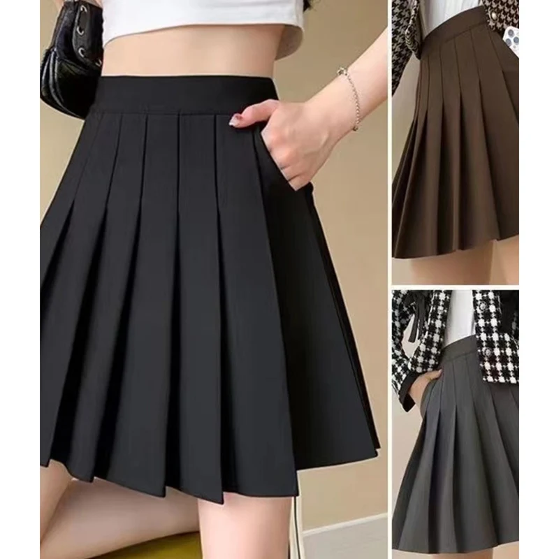 New-Women-Versatile-Comfortable-Solid-Color-JK-Mini-Skirts-Girls ...