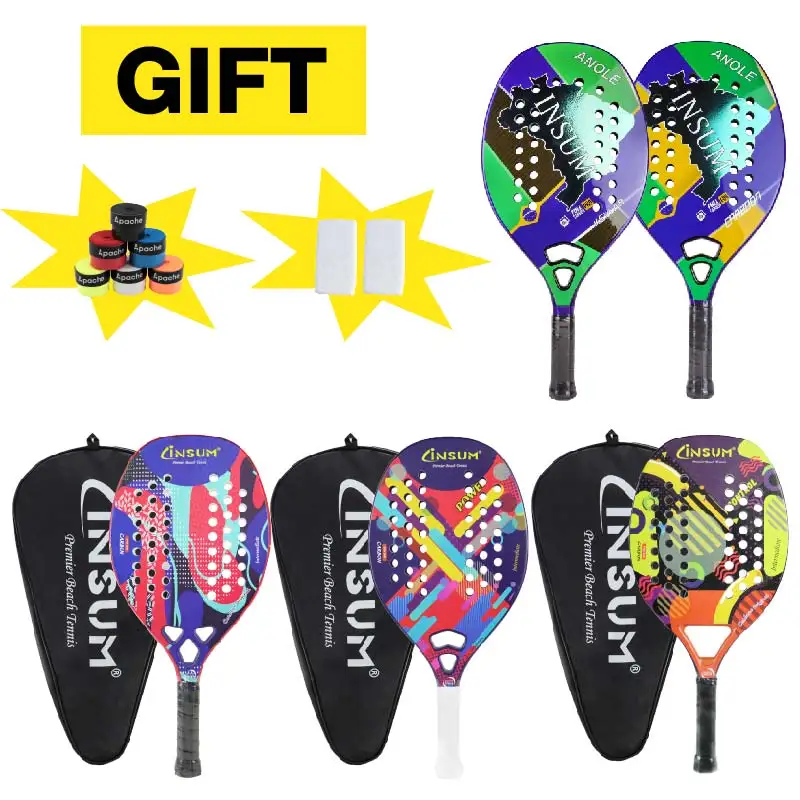 INSUM-Full-Carbon-Kevlar-Beach-Tennis-Racket-with-EVA-Soft-Memory-Foam ...