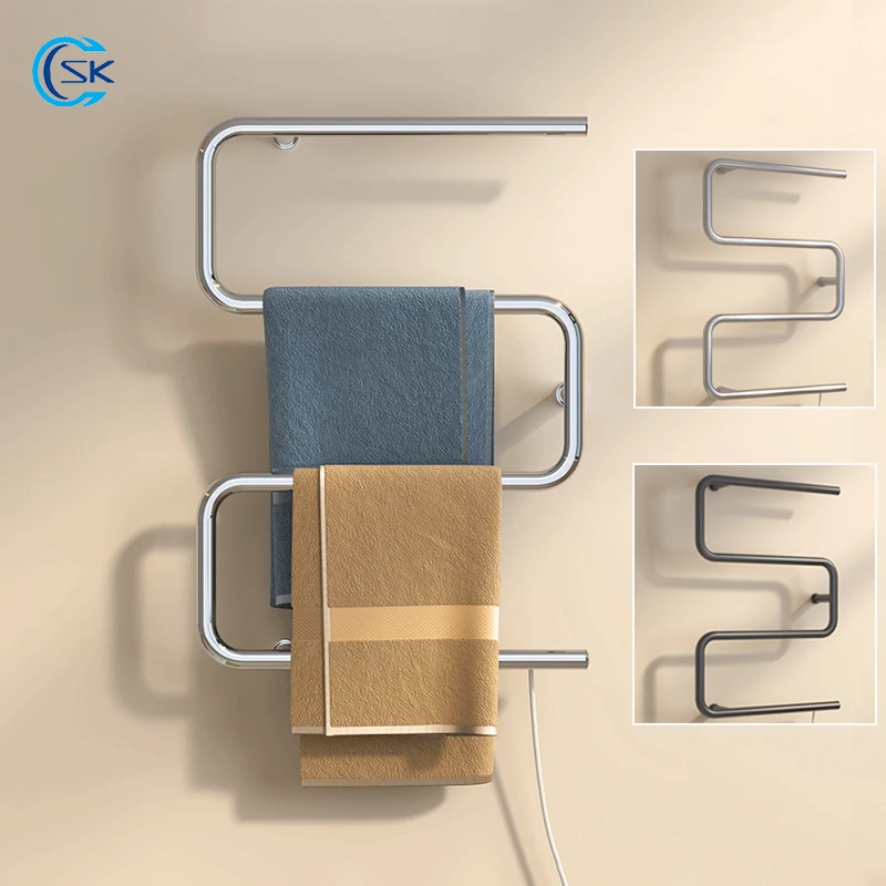 New-Bathroom-Smart-Thermostatic-Electric-Heated-Towel-Rail-Stainless ...