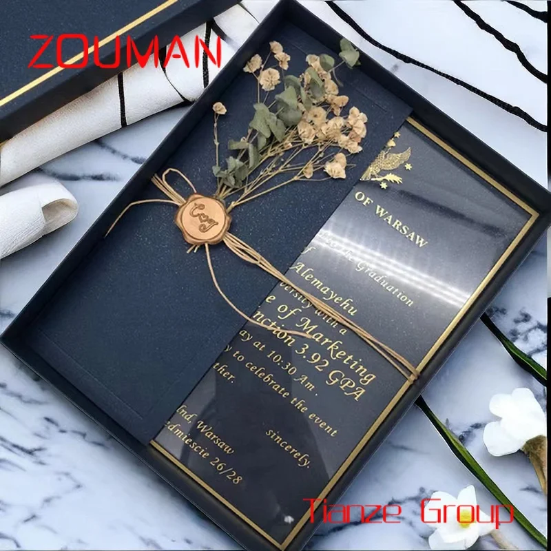 Acrylic wedding invitation cards | Beachweddingtips.com