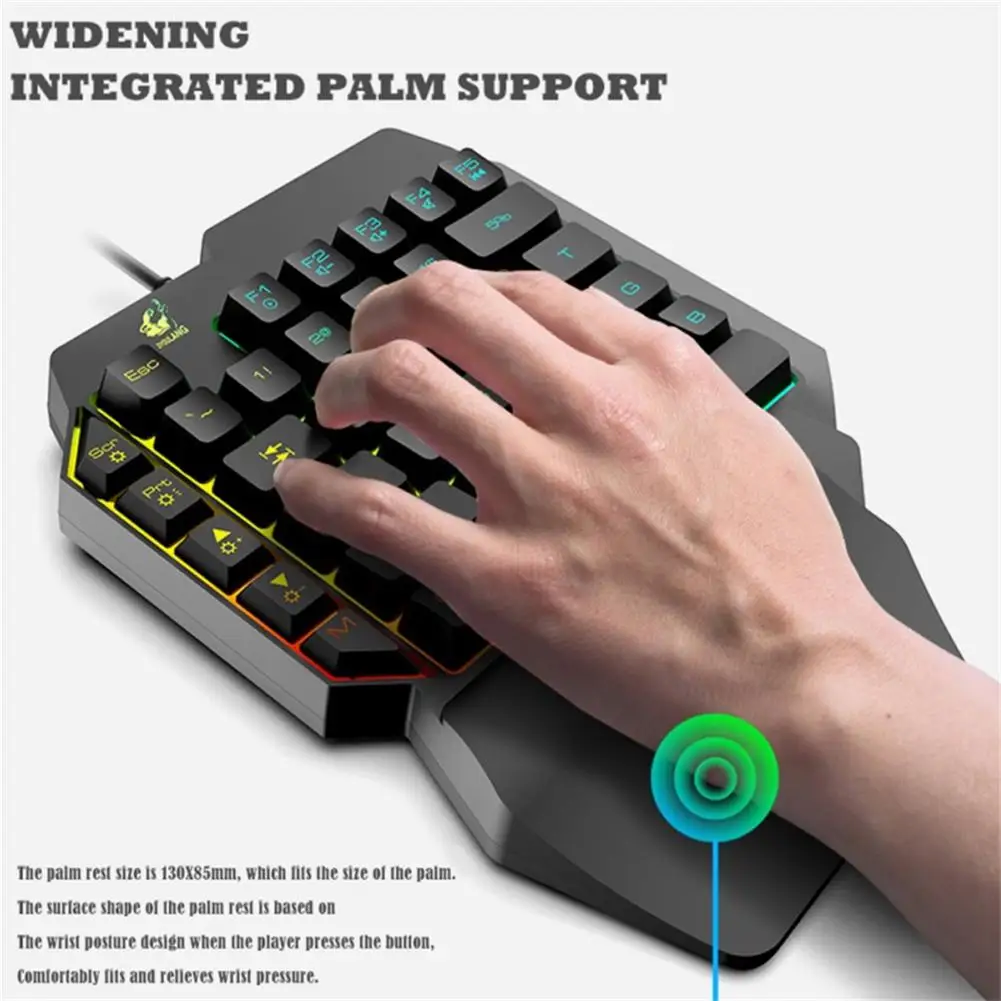 Business-Office-One-handed-Keyboard-Mouse-Set-Ergonomic-Design ...